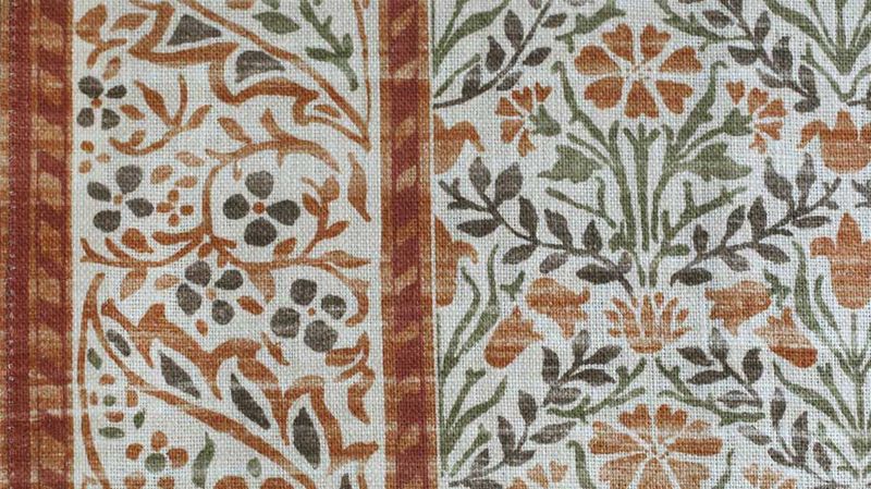 Möbeltyg mönstrat Bellflower saffron - William Morris | Broarne.se