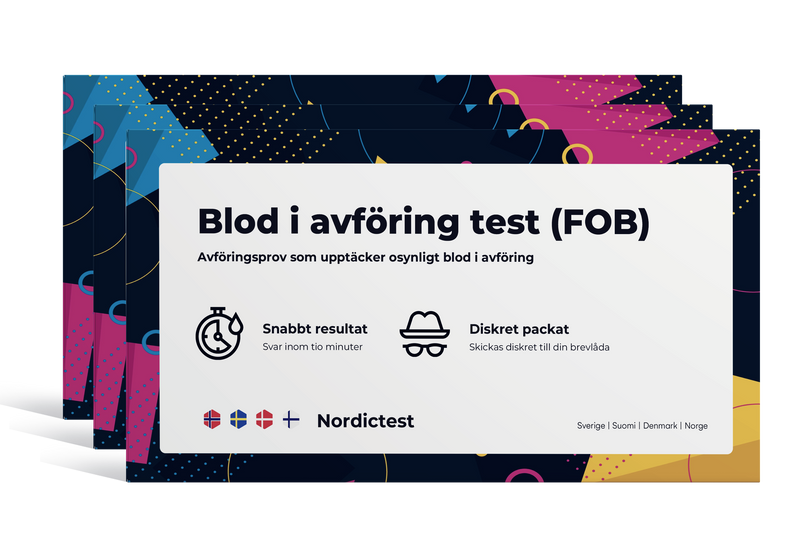 Test för blod i avföringen - Snabbtest med svar inom 10 min 3-pack