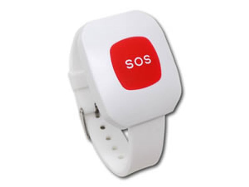 SOS trygghetslarm som bärs runt handleden