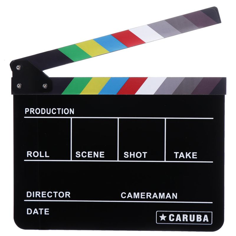 Klappa (clapperboard) för film- och videoproduktion - klappbräda