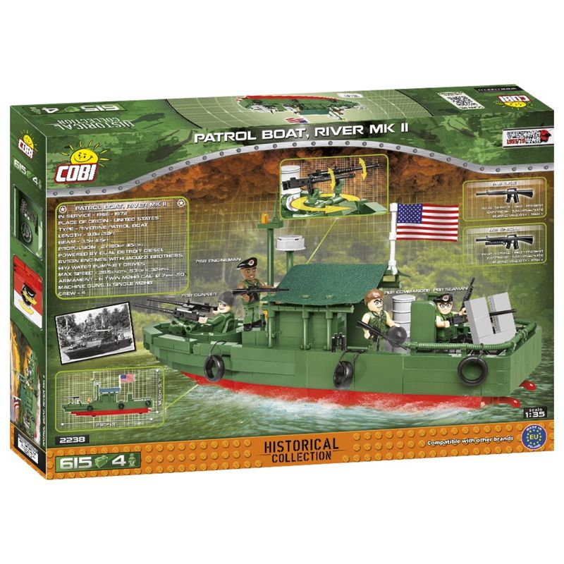 COBI-2238 PBR 31 MKII amerikansk patrullbåt i byggsats