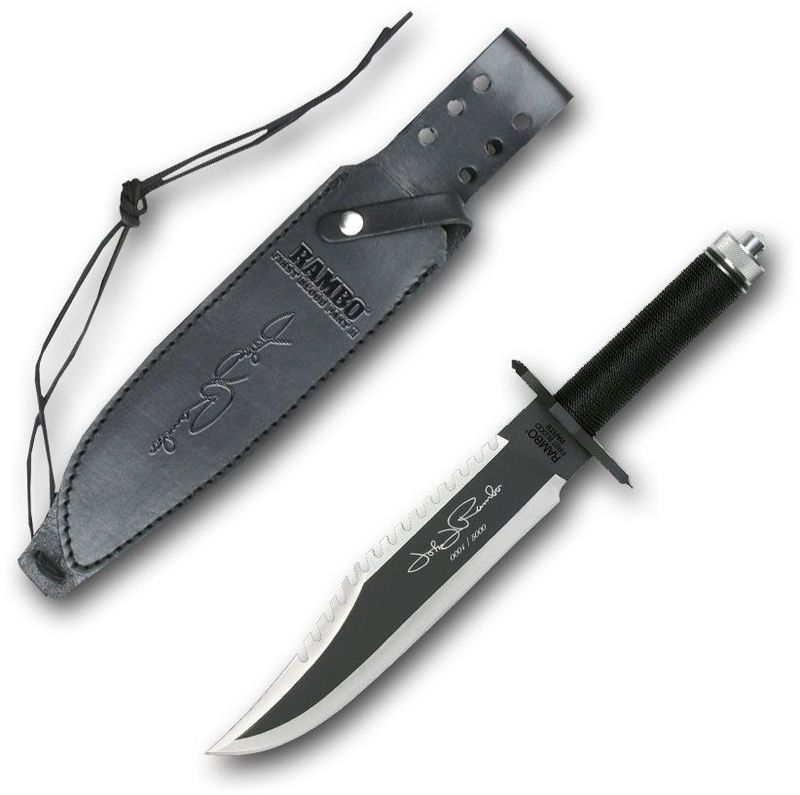 En ny utgåva av Rambo First Blood II kniven med signatur