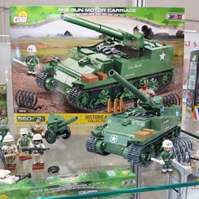 COBI US Army M12 GMC WW2 självgående tungt artilleri kanon