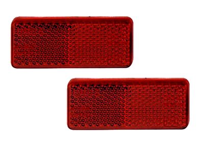 Röda reflexer 90x40mm, 2st