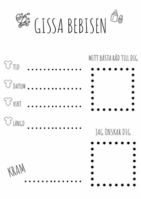 Gissa bebis | Babyshower | Brett urval | Snabb leverans