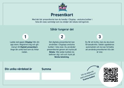 Presentkort - Östersund