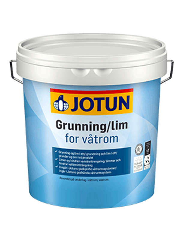 Grundning och lim för våtrum Jotun