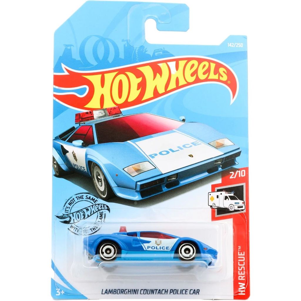 Lamborghini Countach Police Car - HW Rescue - Hot Wheels