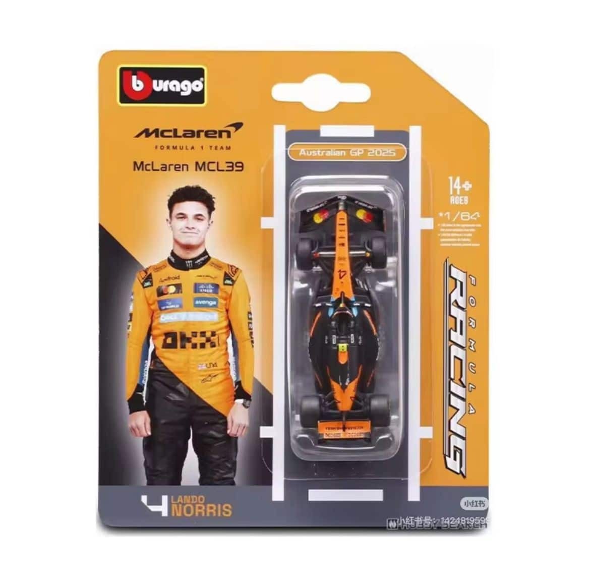 F1 McLaren 2025 Lando Norris - skala 1:64