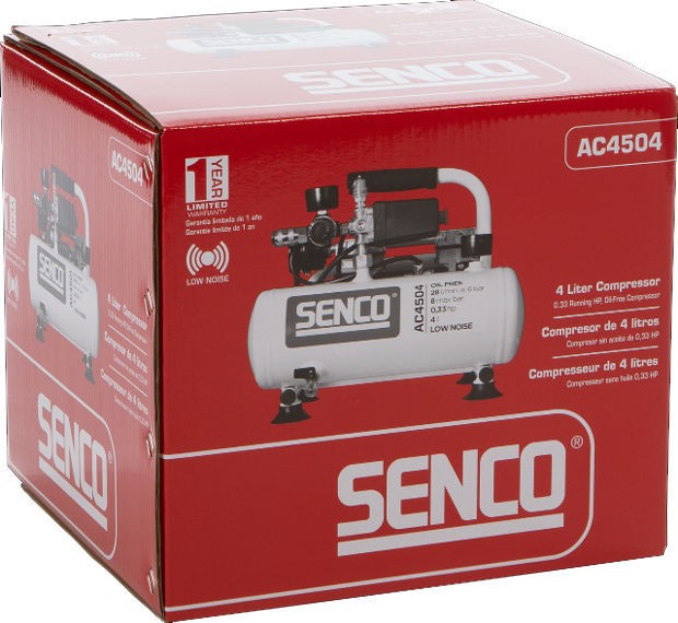 Senco AC4504 – Tyst och smidig oljefri kompressor
