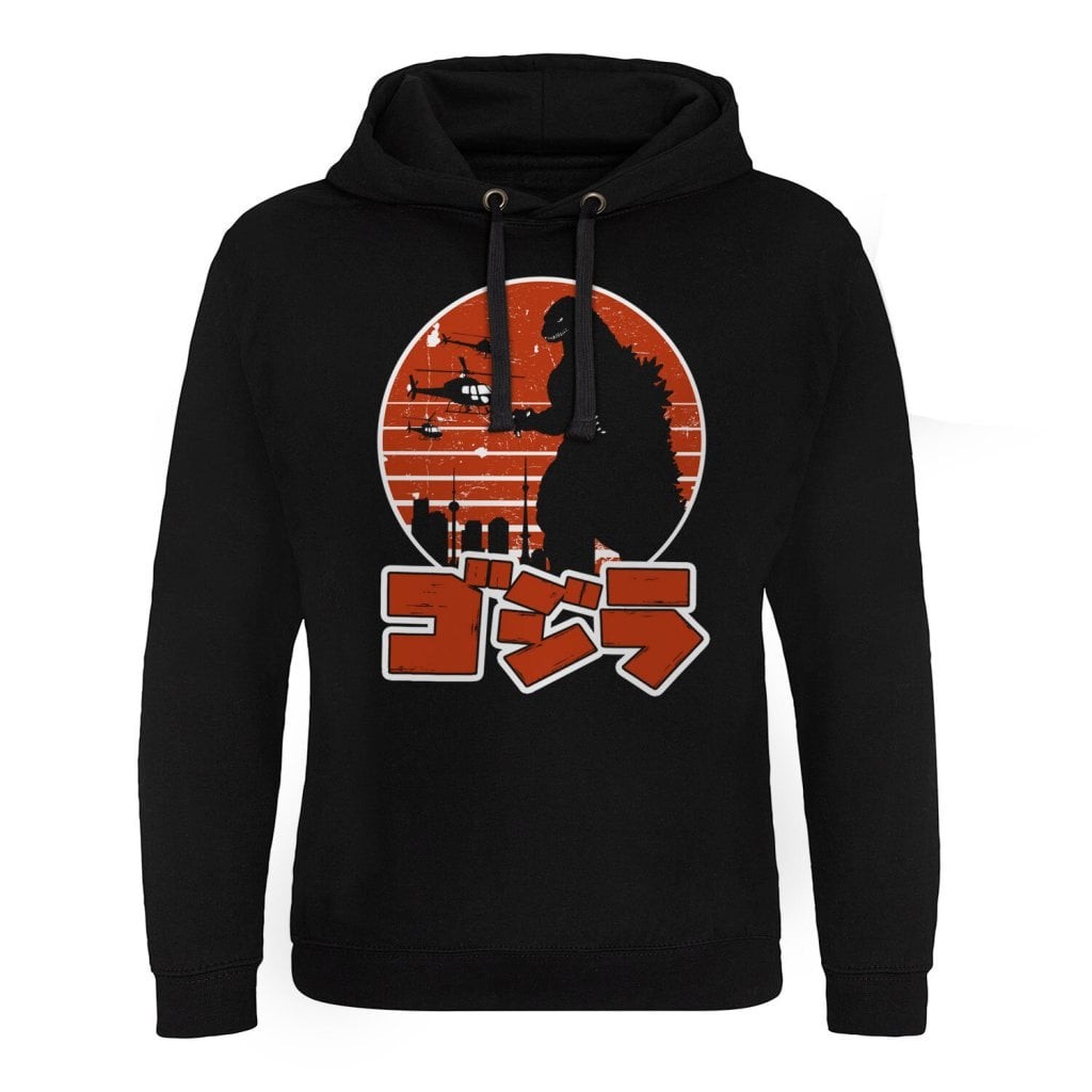 Godzilla Japanese Logo Epic Hoodie Men