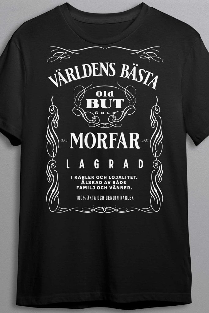 Världens bästa morfar logo - T-shirt