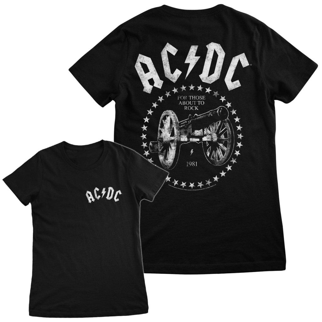 AC/DC For Those About To Rock Girly Tee | Dunken.se