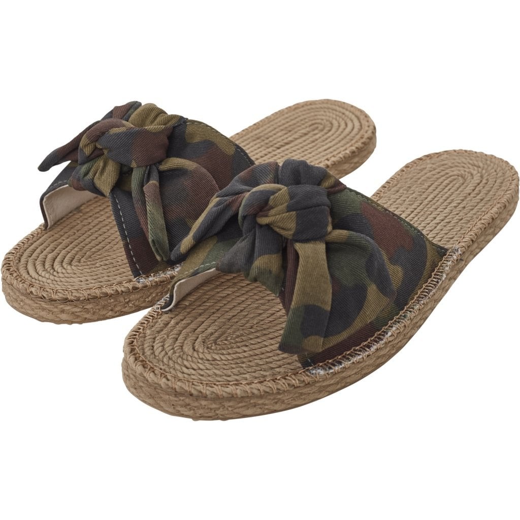 Camo canvas mules