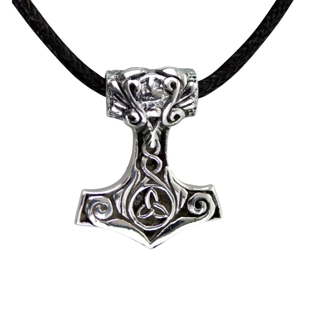 Torshammare i silver halsband