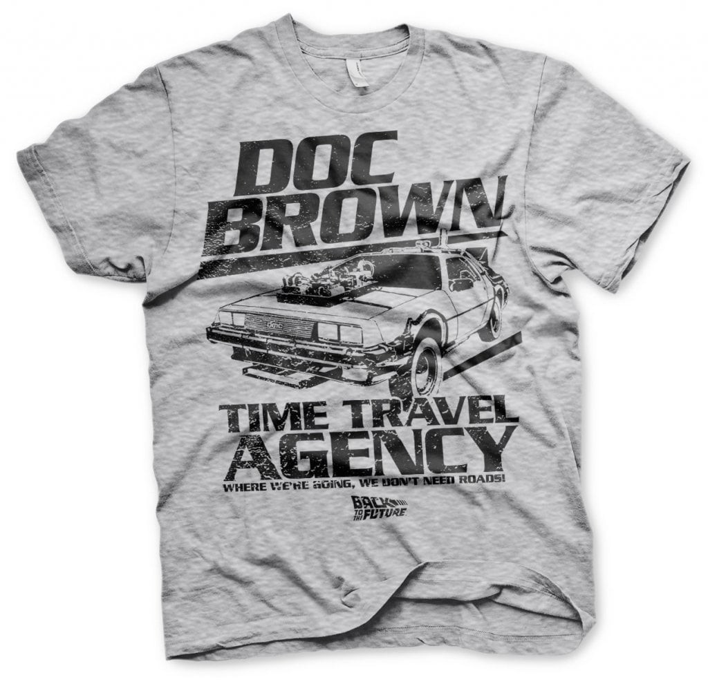 Doc Brown Time Travel Agency T-shirt - Officiellt licensierat ...