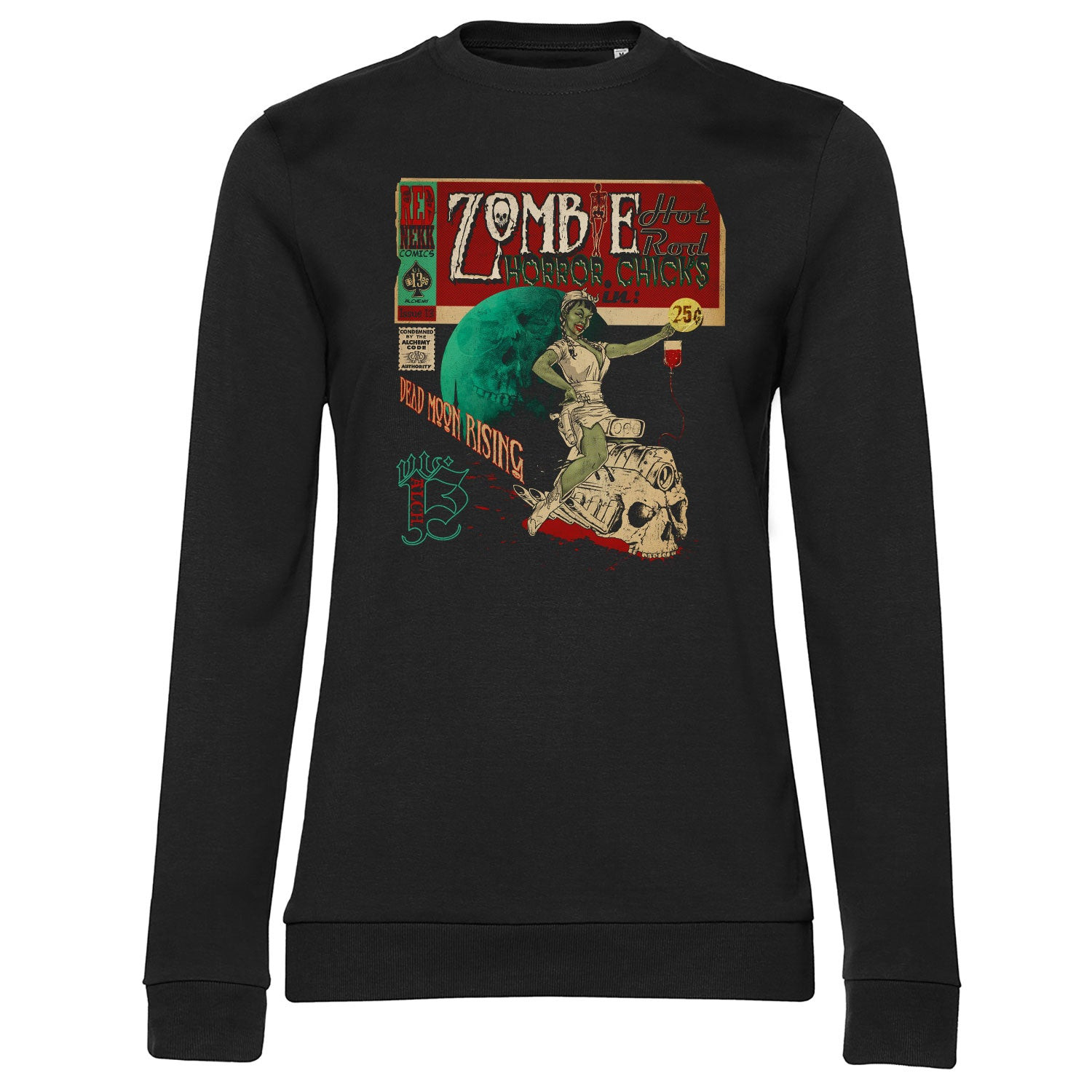 Alchemy Zombie Horror Chicks Girly Sweatshirt