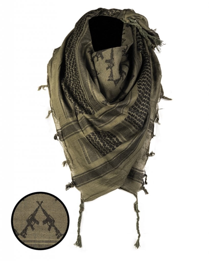 Shemagh olive/black rifle