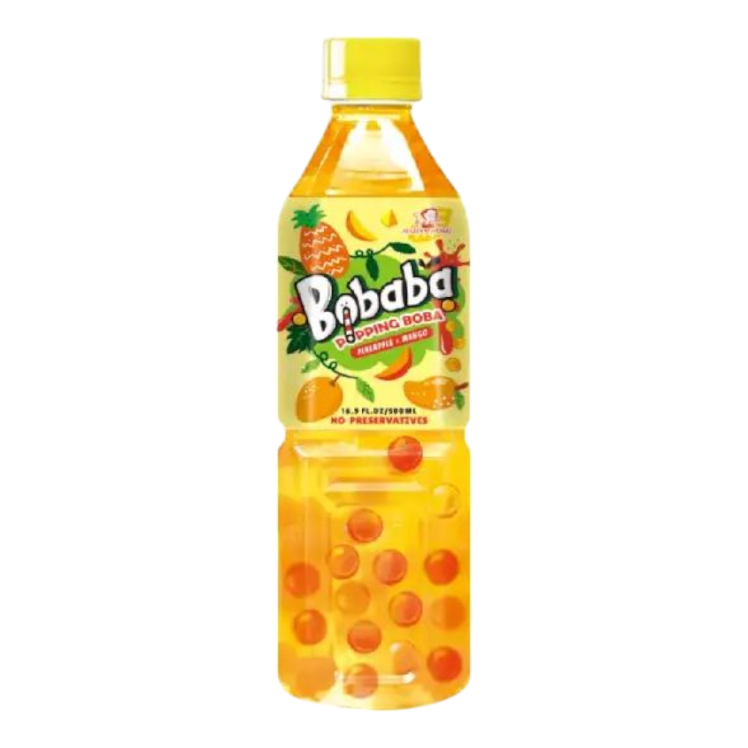 Bobaba Bubble Tea Drink Pineapple & Mango 500ml