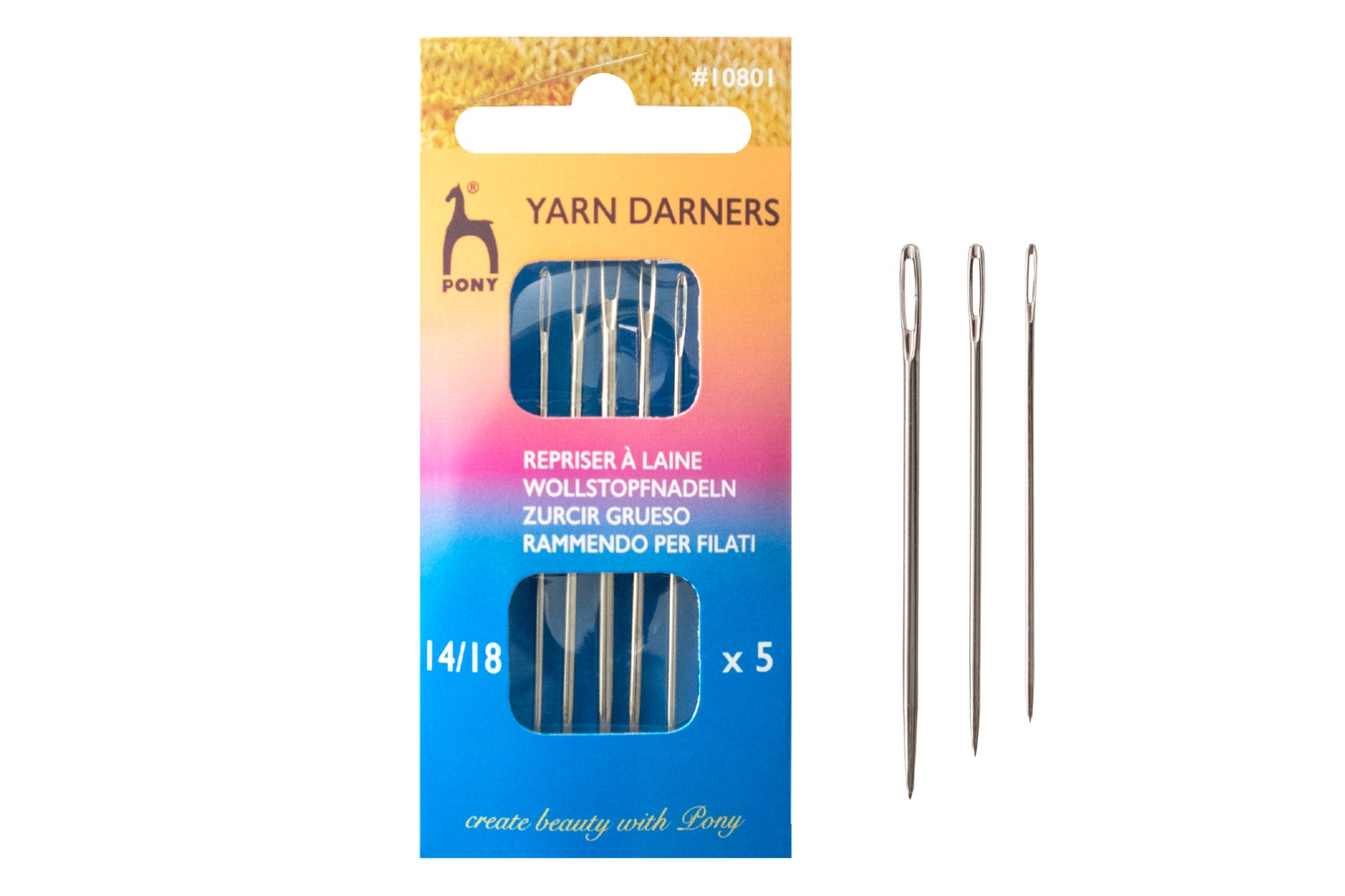 Stoppnålar nr: 14-18 Mix 5 st/karta 5 kartor/fp. (710801)