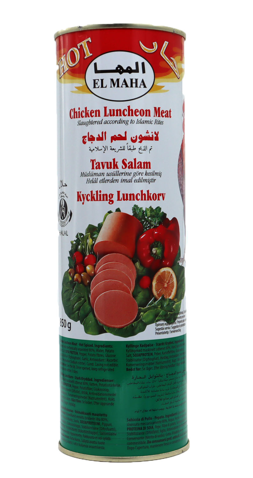 El Maha Lunchkorv Kyckling Stark 12x850g