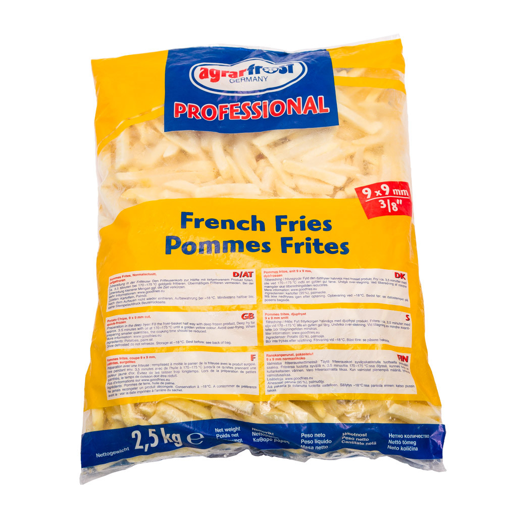 Agrarfrost Pommes Frites (9x9mm) 4x2.5kg