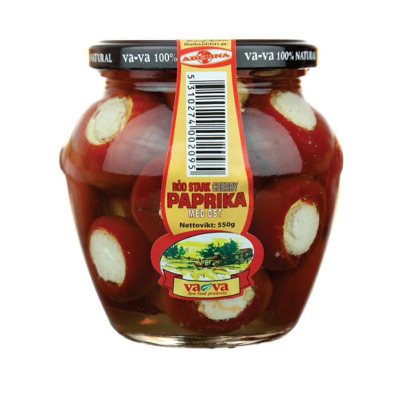 Vava Paprika Med Ost Röd 6x550g