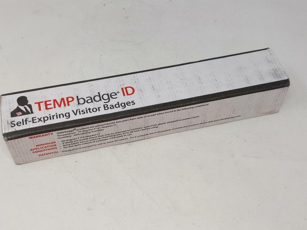 TIMEbadge, självförstörande, etikett, TEMPbadge, etikettprinter ...