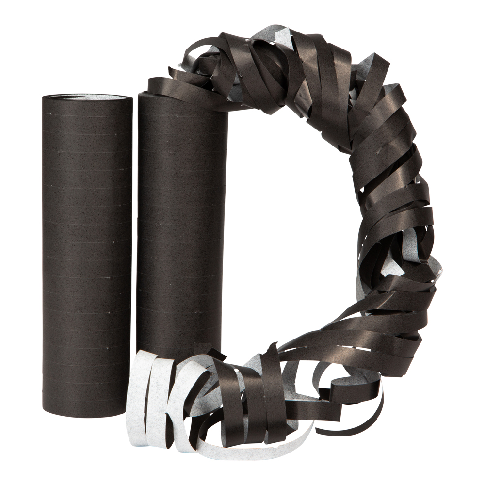 Serpentiner, Svart, 2-pack