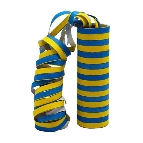 Serpentiner, Gul & Blå, 2-pack