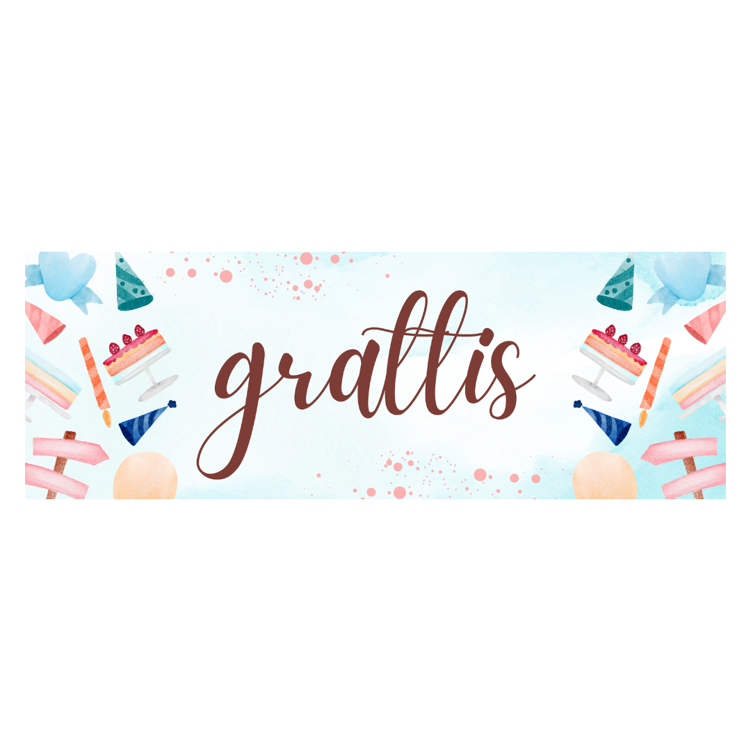 Banderoll, Grattis