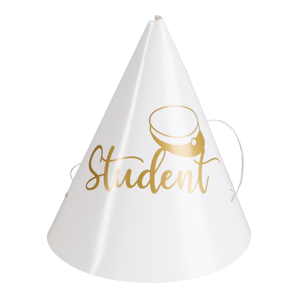 Partyhatt mini, Student, 4-pack