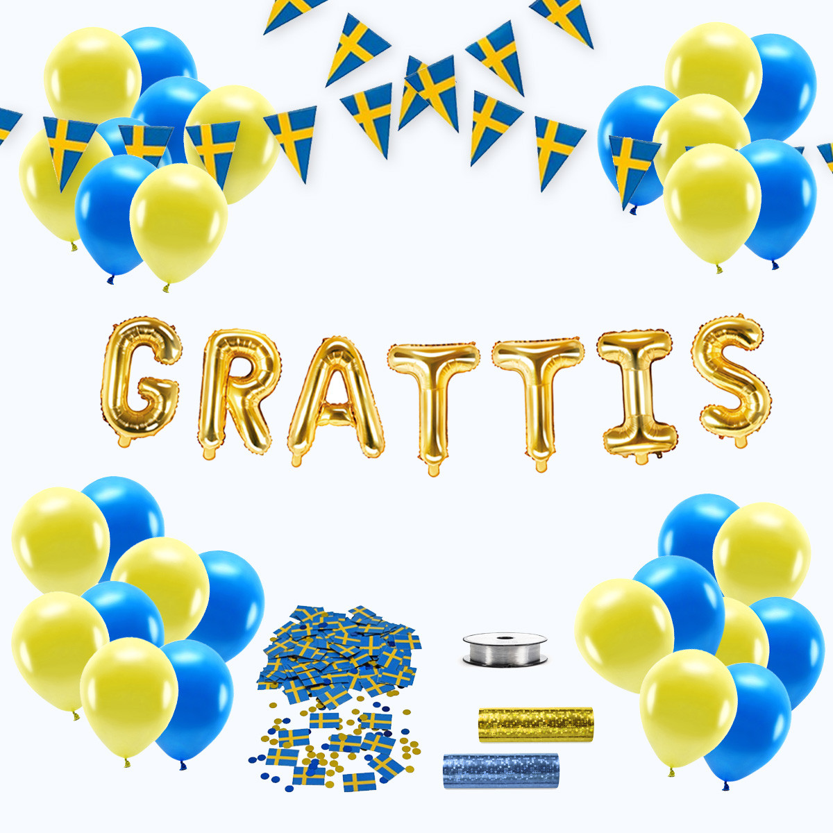 Dekorationspaket, Grattis