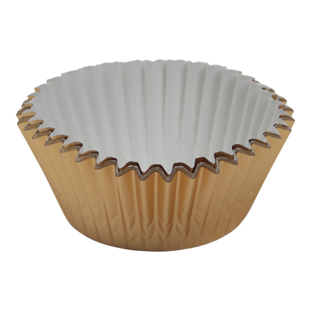 Muffinsform, guld, 12-pack
