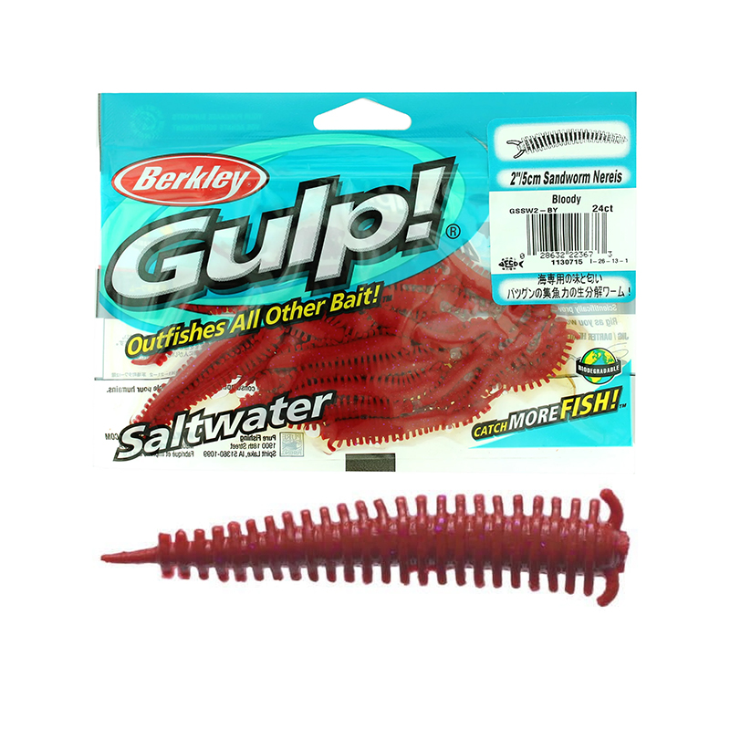 Gulp Saltwater Sandworm 5cm (24-pack)