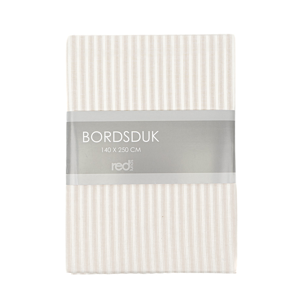 Anna Bordsduk Linne – Randig duk i bomull 140x250 cm