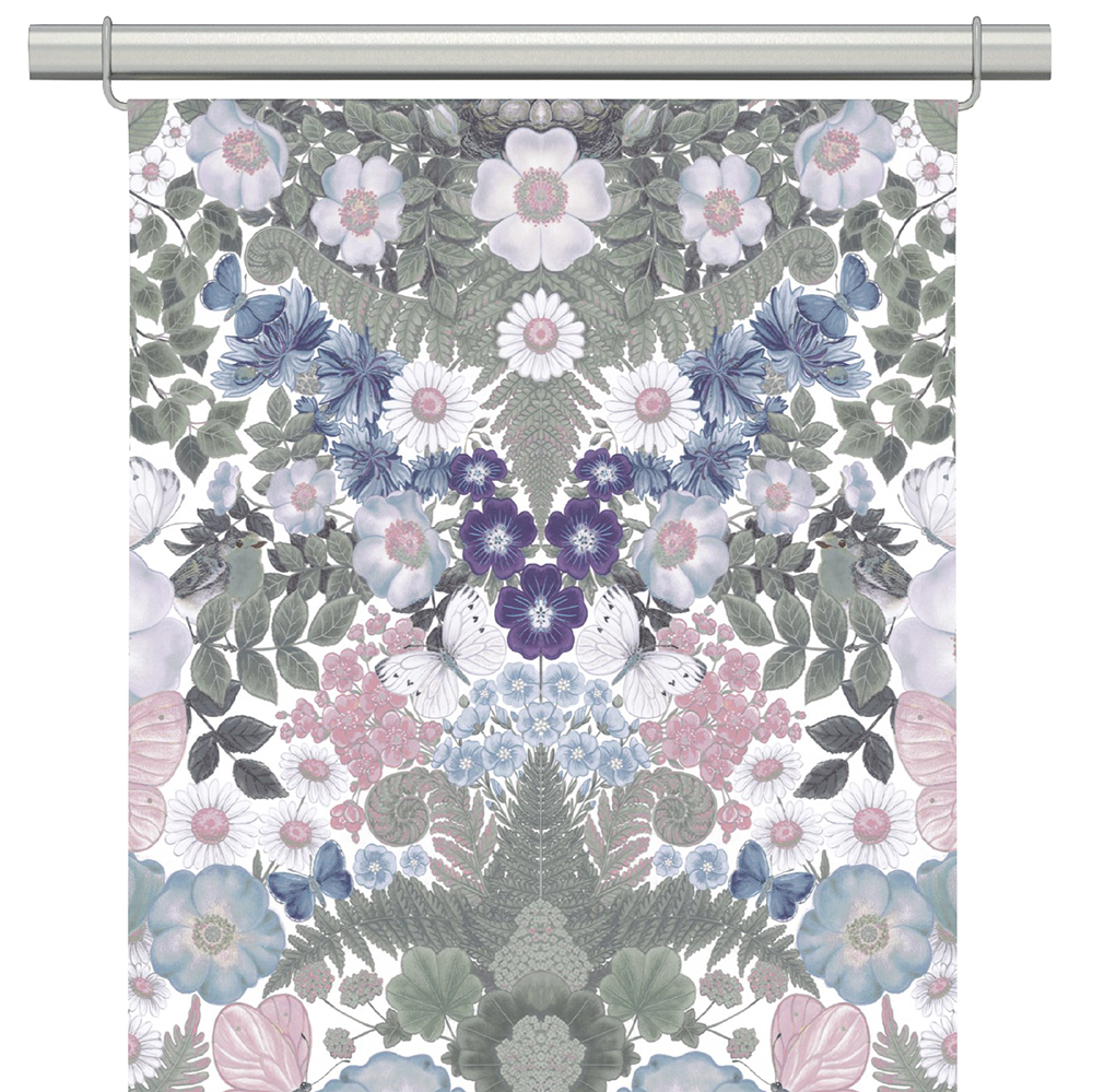Fjärilsblom panelgardin turkos-rosa – blommande romantik i varje rum ...