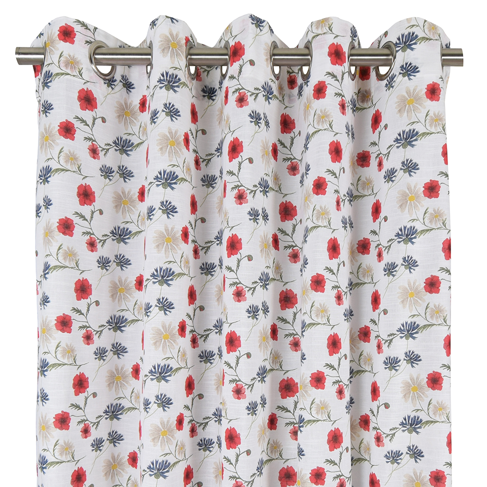 Jenny röd gardiner | nordisktextil.se