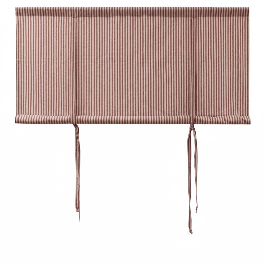 Anna röd hissgardin – Smalrandig bomullsgardin i klassisk stil ...