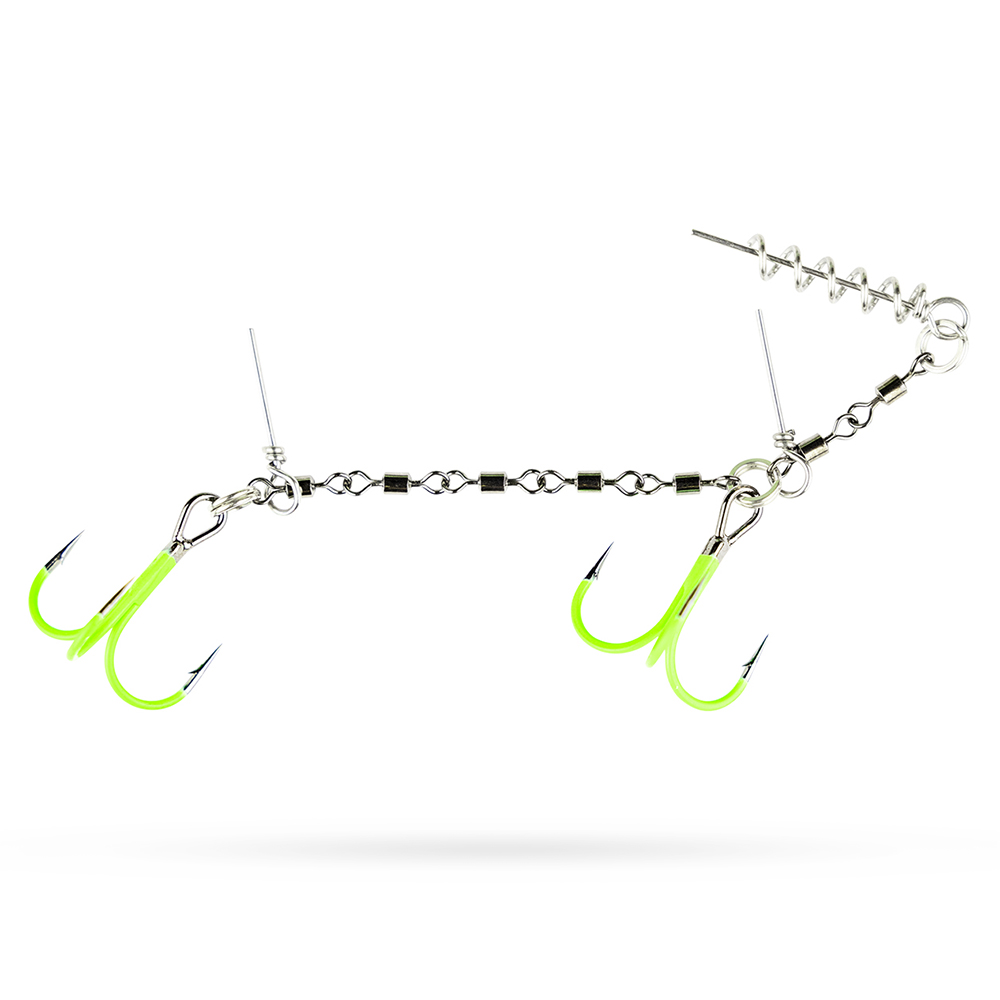 Armada Pike Rig Link Stingers 'UV Chartreuse'