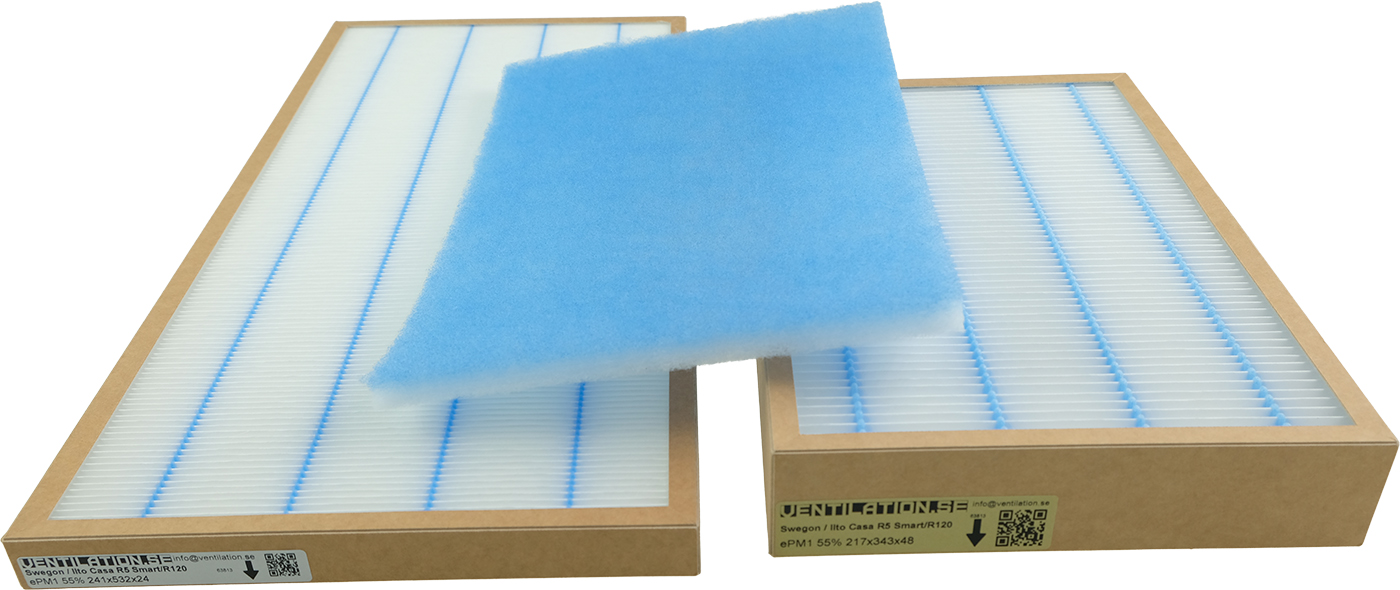 Ventilationsfilter ePM1 55% Swegon Casa R5 Smart/R120 Eko