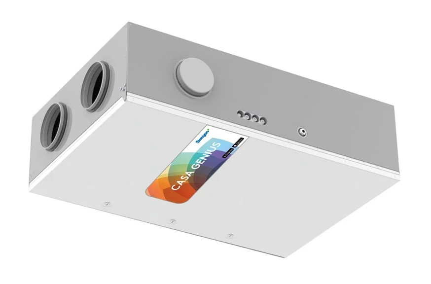 Swegon Casa R4-C Genius | Kompakt FTX-aggregat för takmontering