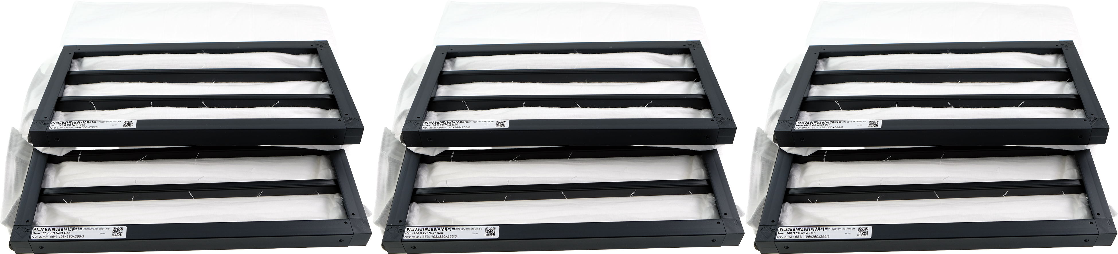 Ventilationsfilter F7 | Filterpaket Heru 100 S NextGen Eko