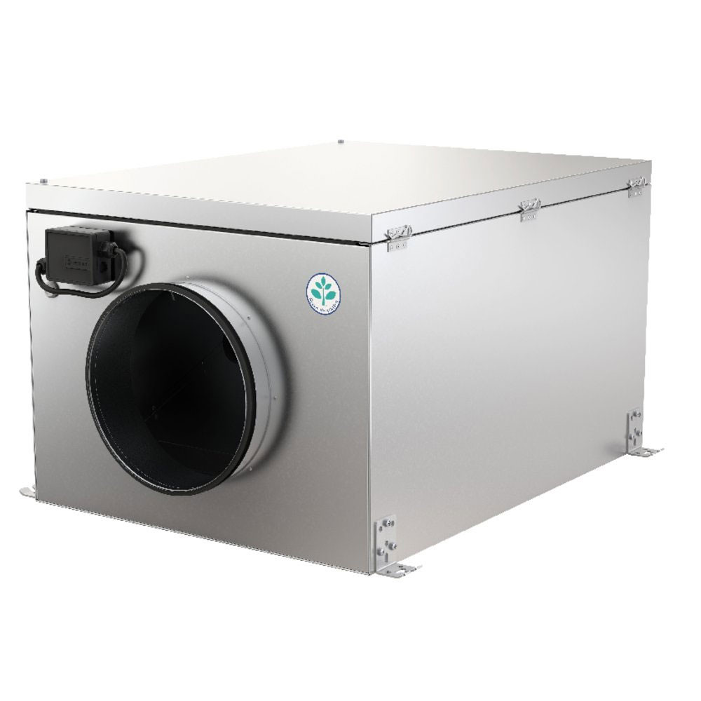 Isolerad boxad kanalfläkt Systemair KVK Silent 250 EC