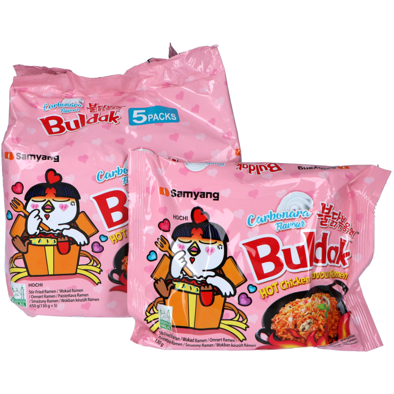 Samyang Buldak Carbonara Hot Chicken Ramen 5-pack