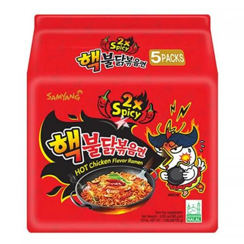 Samyang Buldax 2xSpicy Hot Chicken Flavor Ramen 5-pack