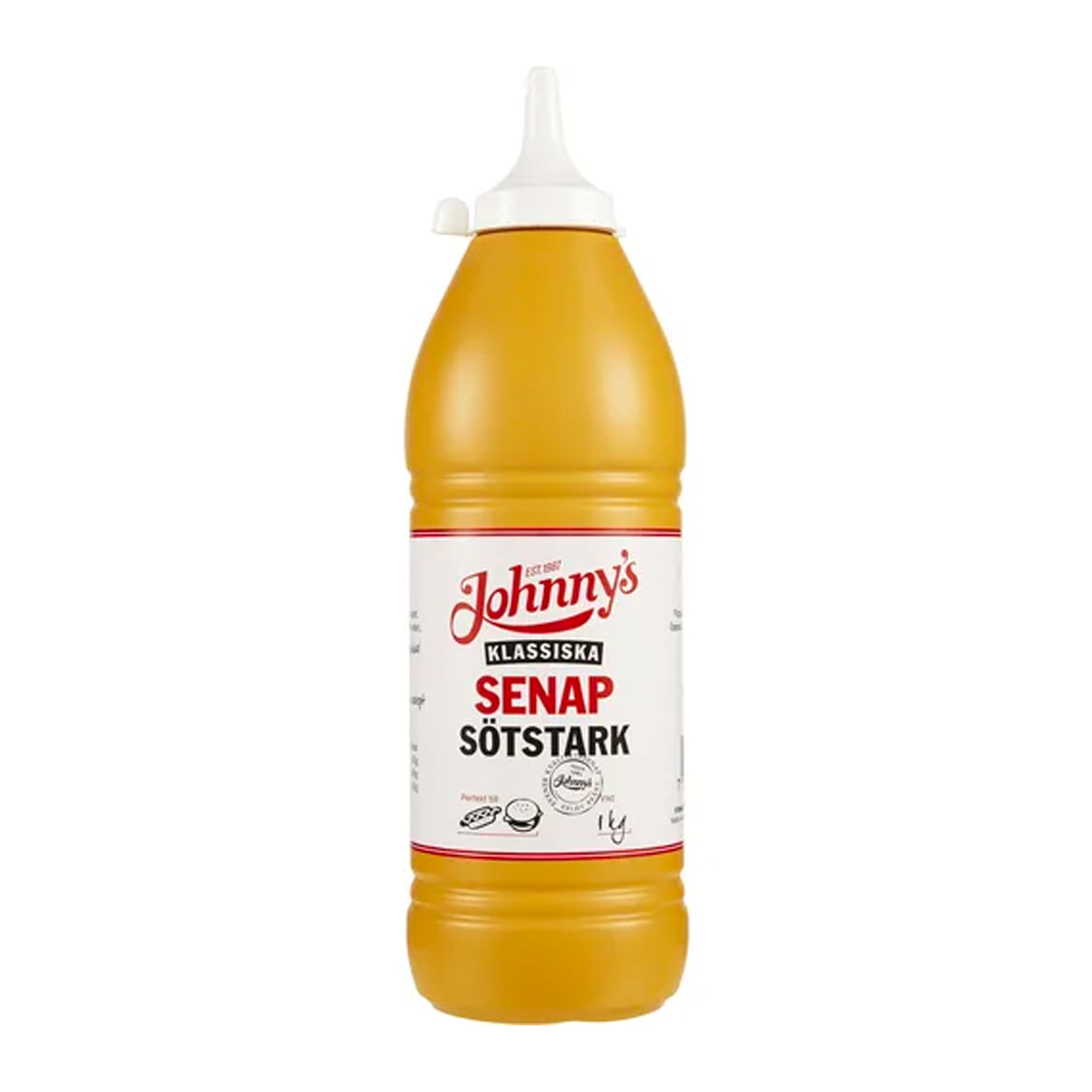 JOHNNY´S SÖTSTARK SENAP FLASKA 1000GR