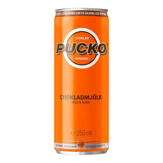 PUCKO ORIGINAL CHOKLADMJÖLK SLIMCAN 12x25cl