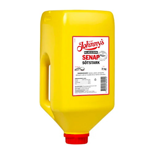 JOHNNY´S SÖTSTARK SENAP BOMB.3 KG