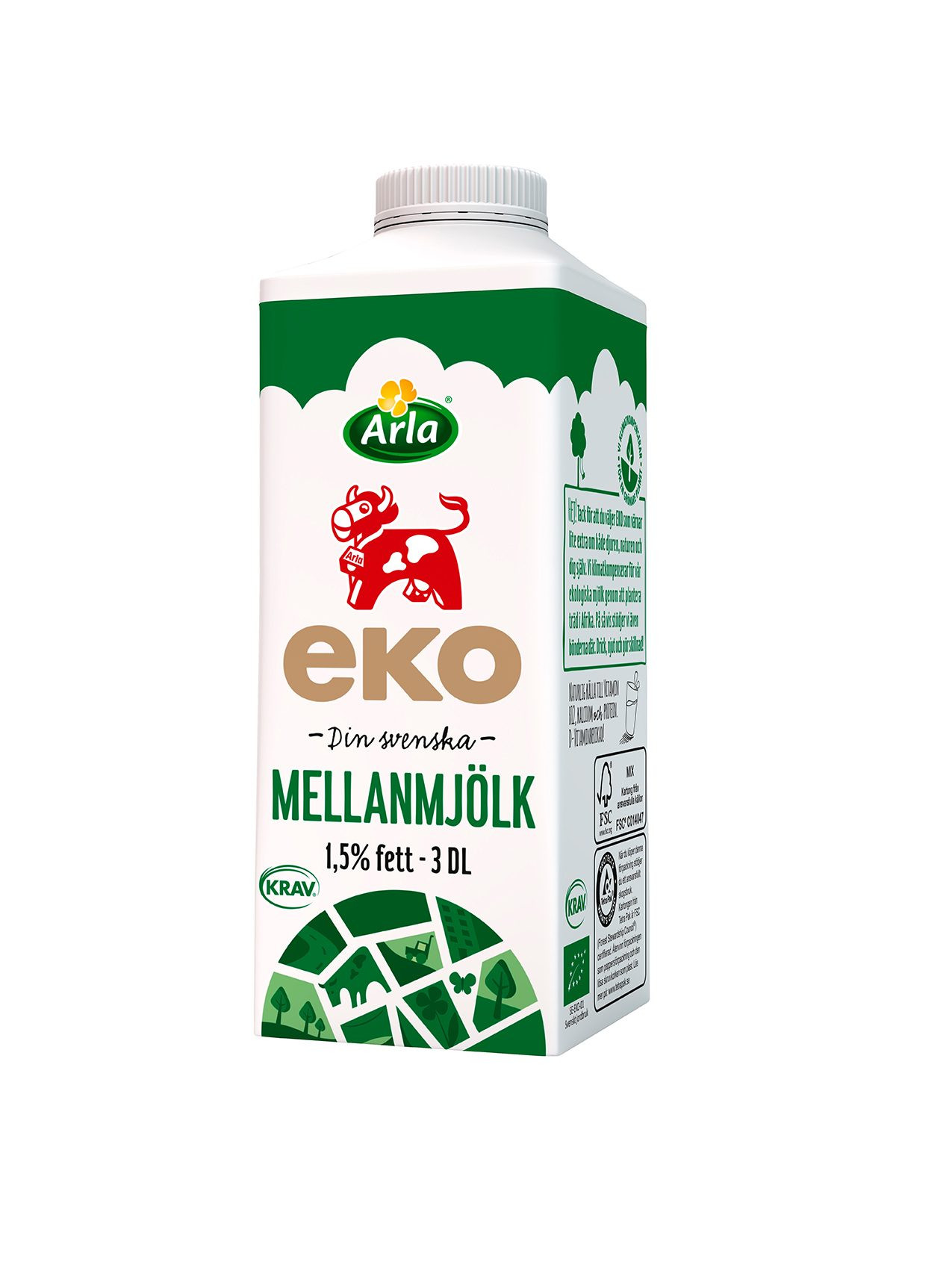 MJÖLK MELLAN EKO (6X3DL)